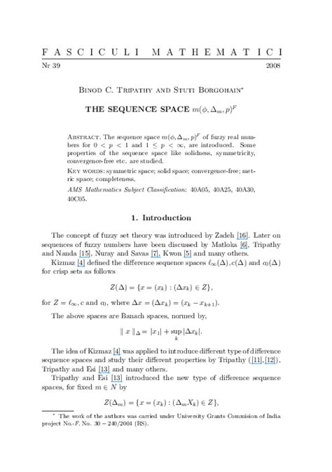 pdf the sequence space m φ Δ m p f