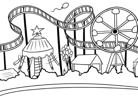Coloriage Parc Dattractions à Imprimer Sur Coloriageenfant Com
