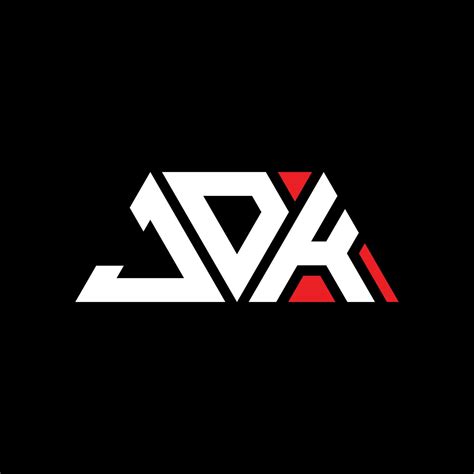Jdk Triangle Letter Logo Design With Triangle Shape Jdk Triangle Logo