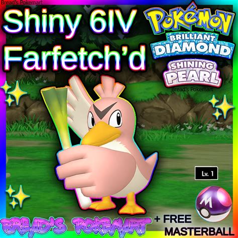 Shiny Farfetchd 6iv Pokemon Brilliant Diamond And Etsy