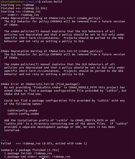 Error Building Rtabmap Ros For ROS Foxy Issue Introlab Rtabmap Ros GitHub