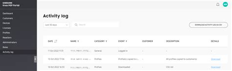 View Activity Log Samsung Knox Documentation