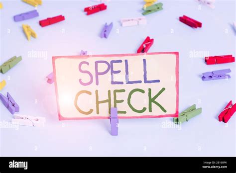 handwriting text spell check conceptual photo to use a computer