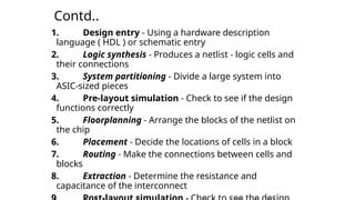 ASIC Design Flow And Stracuture Of FPGA Pptx