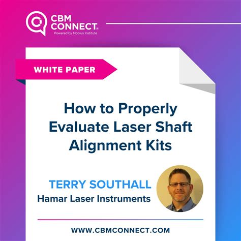 Reliability Maintenance Machinery Laseralignment Hamarlaser Cbm