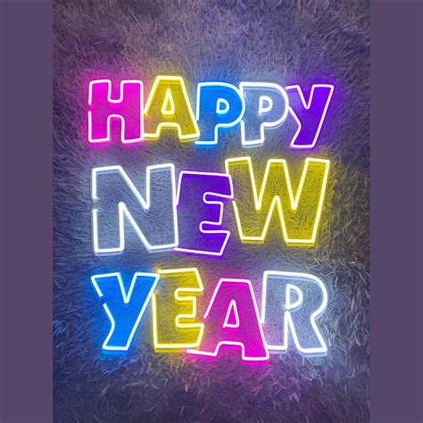 Craftnamesign Happy New Year Led Sign Happy New Year Neon