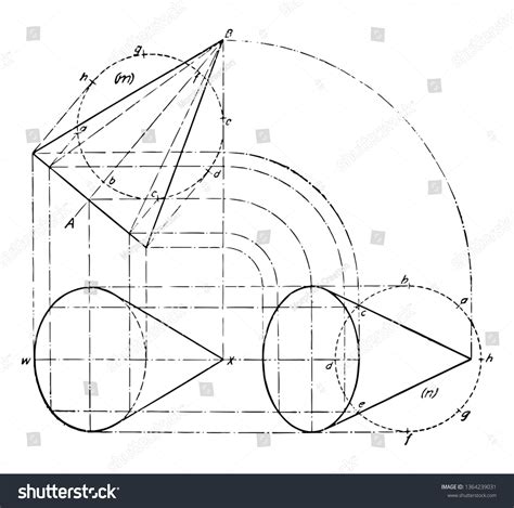 Image Shows Projection Cone Shows Screen Stock Vector Royalty Free 1364239031