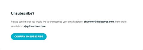 Add An Unsubscribe Link