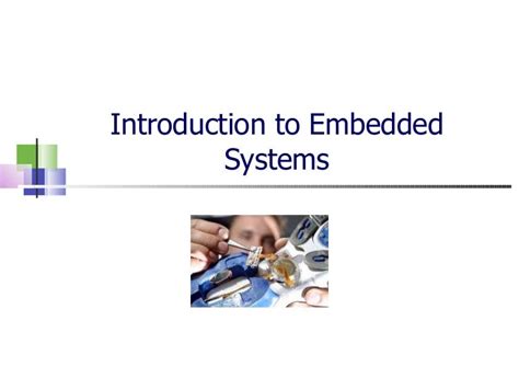 introduction to embedded systems