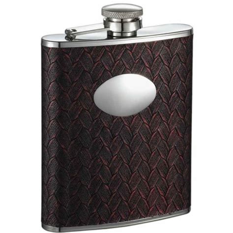 Visol Vf1318 Visol Zandor Reddish Black Stainless Steel Hip Flask 6 Oz 1 Kroger