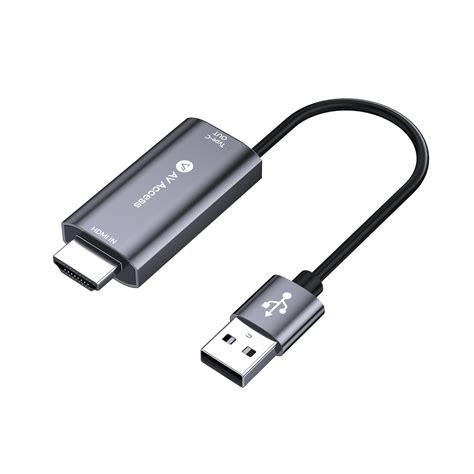 4k Hdmi To Usb C Adapter With Usb 20 For Video Conversion