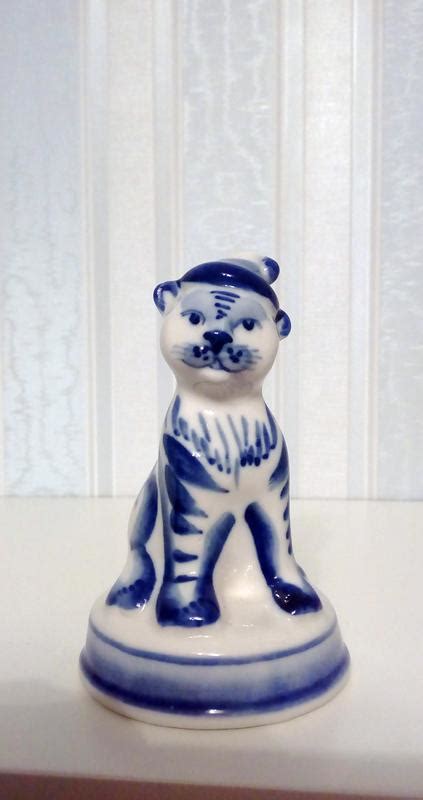 Статуетка тигреня гжель — ціна 380 грн у каталозі Статуетки Купити товари для дому та побуту за