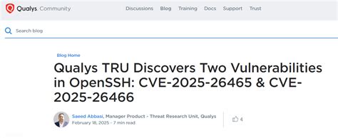 openLab Secure opensource xNews 새로운 OpenSSH 취약점 발견 중간자 공격과
