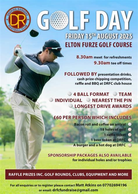 Deeping Calling All Scottie Scheffler Wannabes ⛳️ The Drfc Golf Day Isnt Far Away 15th Aug