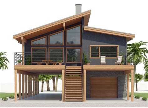 แบบบ้านโมเดิร์นสองชั้นหน้าแคบ Md17