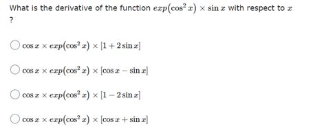 Solved What Is The Derivative Of The Function