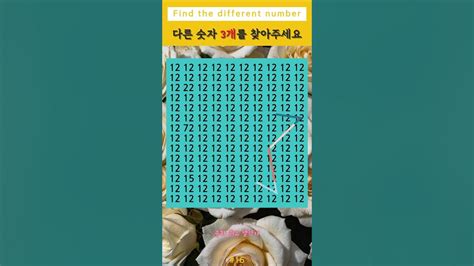 하루 1분 기억력과 집중력을 향상시킬 수 있는 숫자 퀴즈 도전 치매예방 두뇌운동 기억력테스트 Youtube