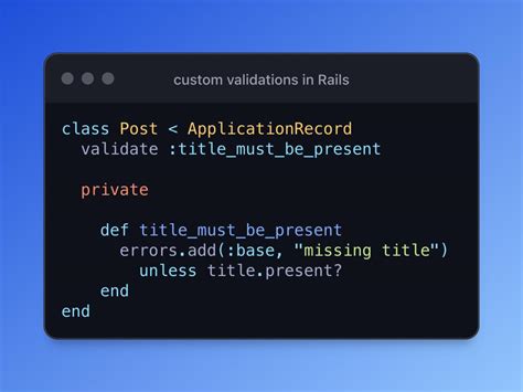How To Customize Rails Validation Errors To Remove Leading Attribute