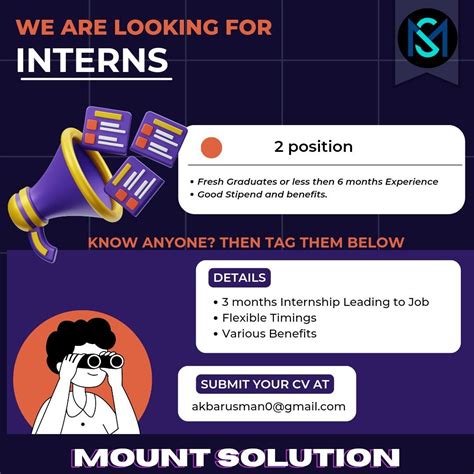 Mount Sol On Linkedin Seeking Hiring Internship Odoo Odooerp
