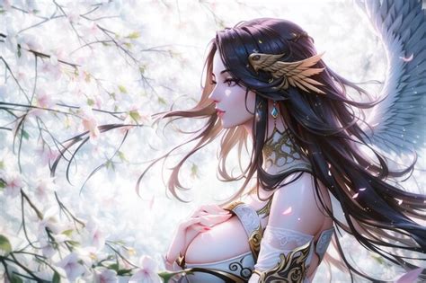 Premium Photo Beautiful Sexy Demon Girl With Wings