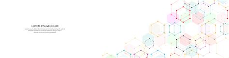 추상적 인 배경과 배너 디자인 또는 헤더를위한 육각형이있는 기하학적 패턴 0명에 대한 스톡 벡터 아트 및 기타 이미지 0명 Dna 개념 Istock