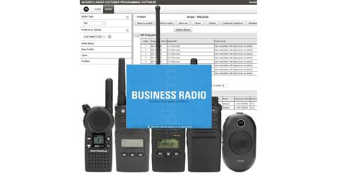 Motorola Business Radio Customer Programming Software Radiotronics USA