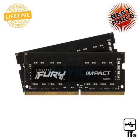 Ram Ddr4 3200 Nb 16gb 8gbx2 Kingston Fury Impact Kf432s20ibk2 16