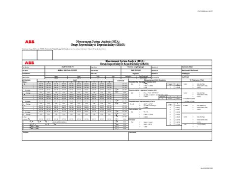 Measurement System Analysis Msa Gauge Repeatability And Reproducibility