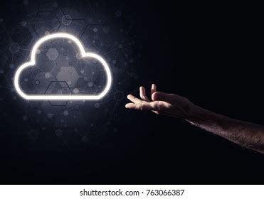 Businessman Hand Holding Cloud Computing Concept Stock Photo Shutterstock