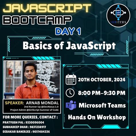 Unstop Igniters Club Rcciit On Linkedin Javascriptbasics Rcciit