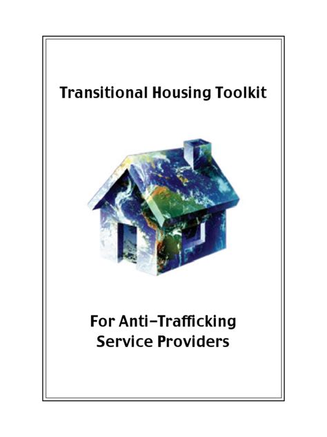 Transitional Housing Toolkit Anti Trafficking Service Providers Pdf Sex Trafficking Human