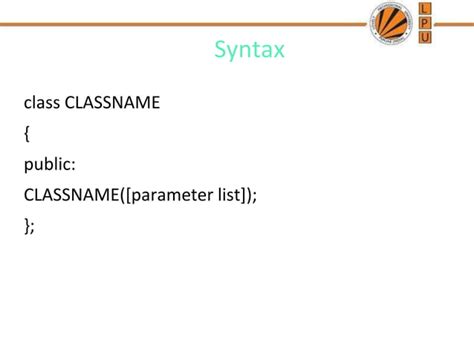 Constructor And Destructor In C Ppt