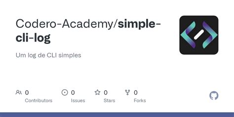 Github Codero Academysimple Cli Log Um Log De Cli Simples