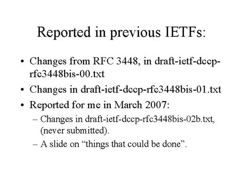Tcp Friendly Rate Control Tfrc Protocol Specification Rfc