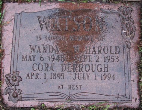 Cora Derrough Watson 1895 1994 Mémorial Find A Grave