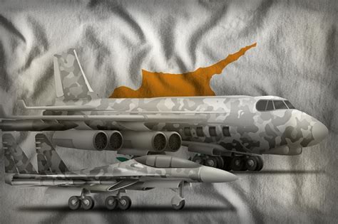 키프로스 공기는 상태 플래그 배경에 개념을 강제로 3d 일러스트레이션 군용 항공기에 대한 스톡 사진 및 기타 이미지 군용