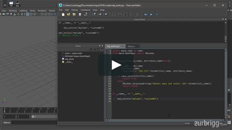 Maya Python Determining If An Object Attribute Exists On Vimeo