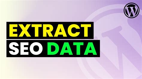 Download Seo Data From Wordpress Selectively Export Posts Pages