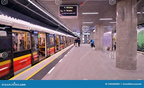 Second Line Of Warsaw Subway System Warsaw Metro Station Interior