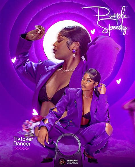 Poster Design For Purple Speedy 💜 Female Lips Cute Couple Outfits