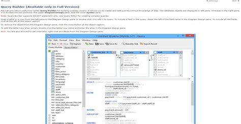 navicat query builder reviews pricing and software features 2024