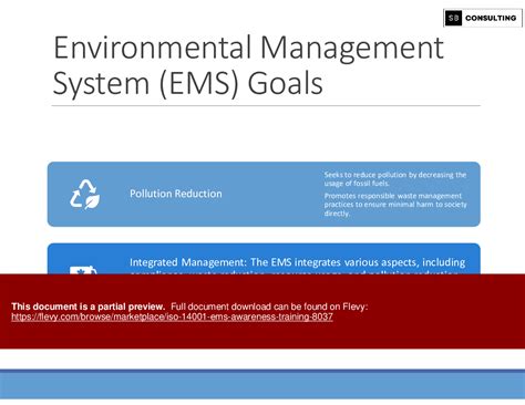 Iso 14001 Ems Awareness Training Ppt Slide Deck