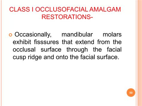 Class I Cavity Preparation Pptx