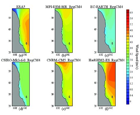 Mean Wind Speed During Jja Derived From A Era5 B Download Scientific Diagram