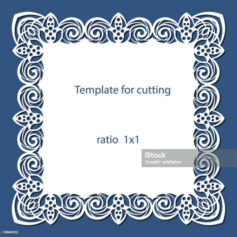 비쳐 테두리 케이크에서 종이 탁상용 절단 결혼식 초대장을 위한 템플릿 인사말 카드 장식 플레이트는 레이저 컷 벡터 삽화입니다 0명에 대한 스톡 벡터 아트 및 기타 이미지