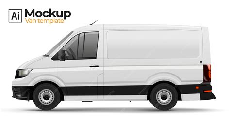 Premium Vector Vector Editable Realistic Van Template