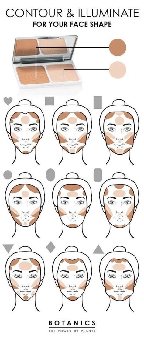 How To Apply Makeup Diagram