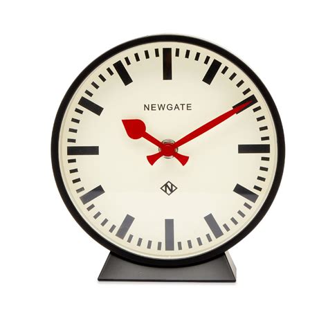 Newgate Clocks M Mantel Railway Clock Black End Tw
