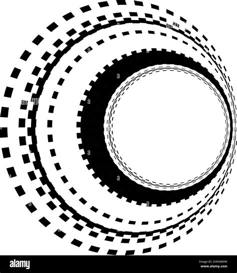 Abstract Circle Graphic Geometric Circle Ring Design Element Circular Concentric Angular