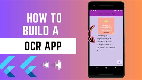 Build A Flutter Ocr Text Recognition App Step By Step Tutorial Youtube